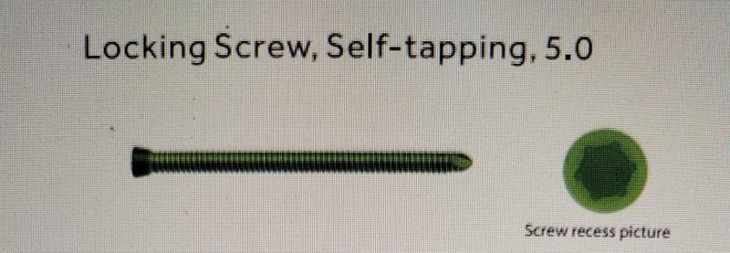 LOCKING HEAD SCREWS, SELF-TAPPING 5.0×30,34,40,42,50MM