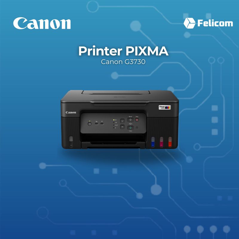 Printer PIXMA Canon G3730 Black Wireless Print Scan Copy All-In-One ...