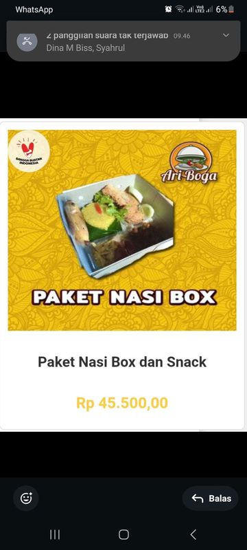 paket nasi box &snak
