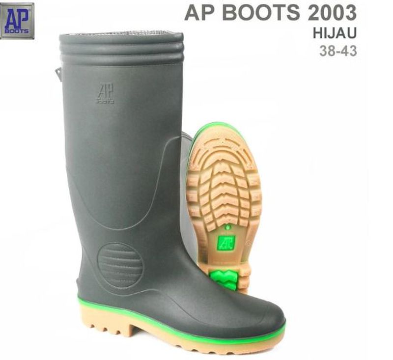 AP Boots Sepatu Safety Boots lesh Hijau - Size - 42