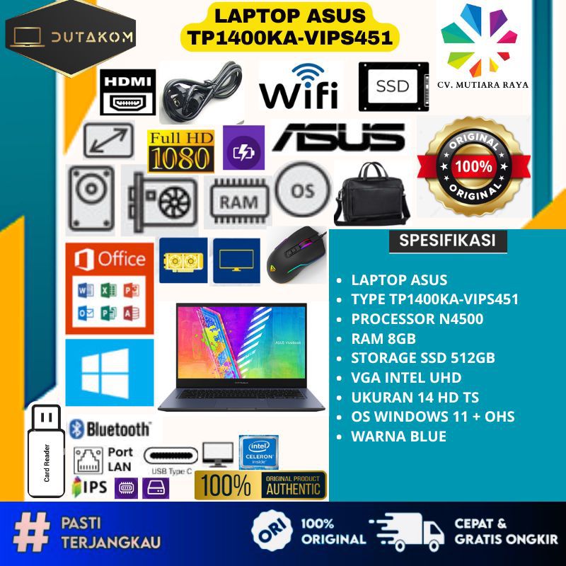 LAPTOP ASUS TP1400KA-VIPS451