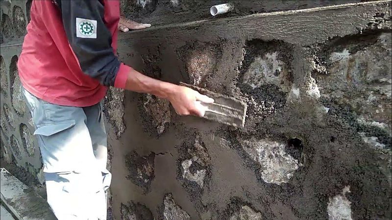 Siaran dengan mortar Tipe M, Fc' = 17,2 Mpa (setara 1 PC:2 PP)