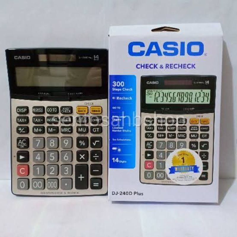 CALKULATOR CASIO DJ-240D PLUS 14 DIGIT