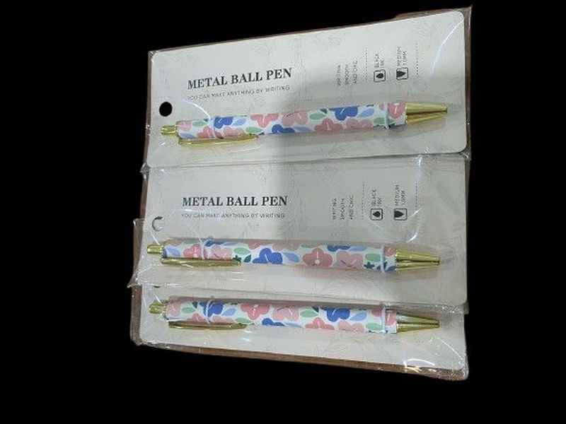 Kako Click Pen Metal Flower