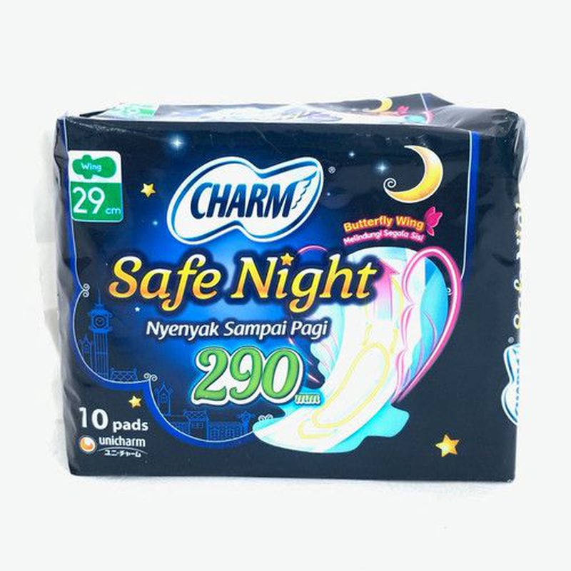 Charm Safe Night 29cm isi 10 pads
