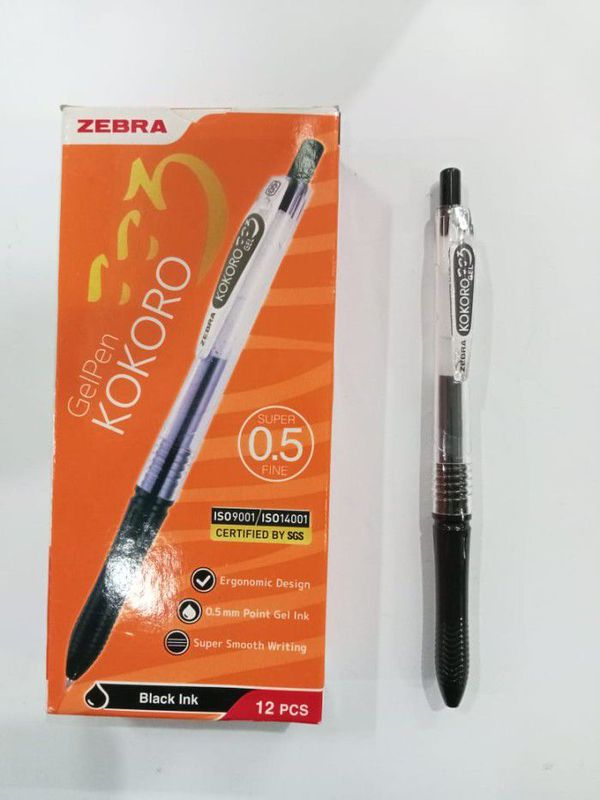 BALLPOINT KOKORO ZEBRA 0,5 HITAM