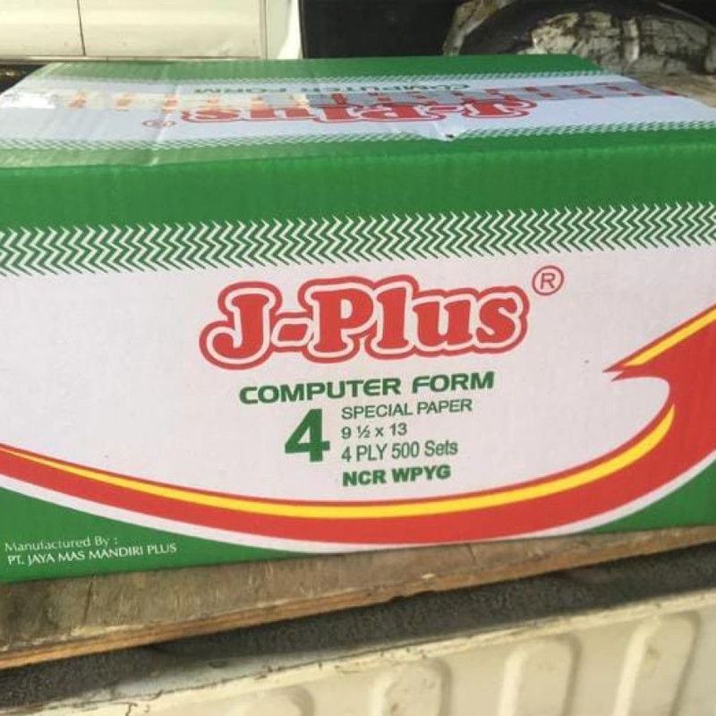 CONTINUOUS FORM J PLUS Uk. 9,5 x 13" (Folio) rangkap 4 (4 ply)