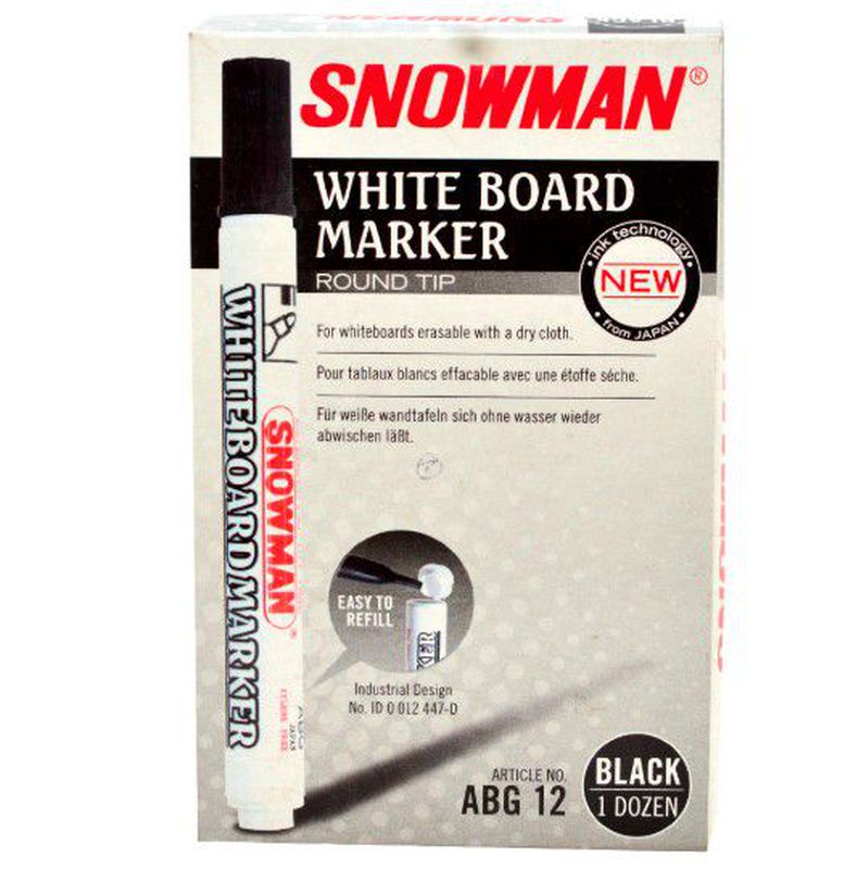 Spidol Snowman Whiteboard - Biru