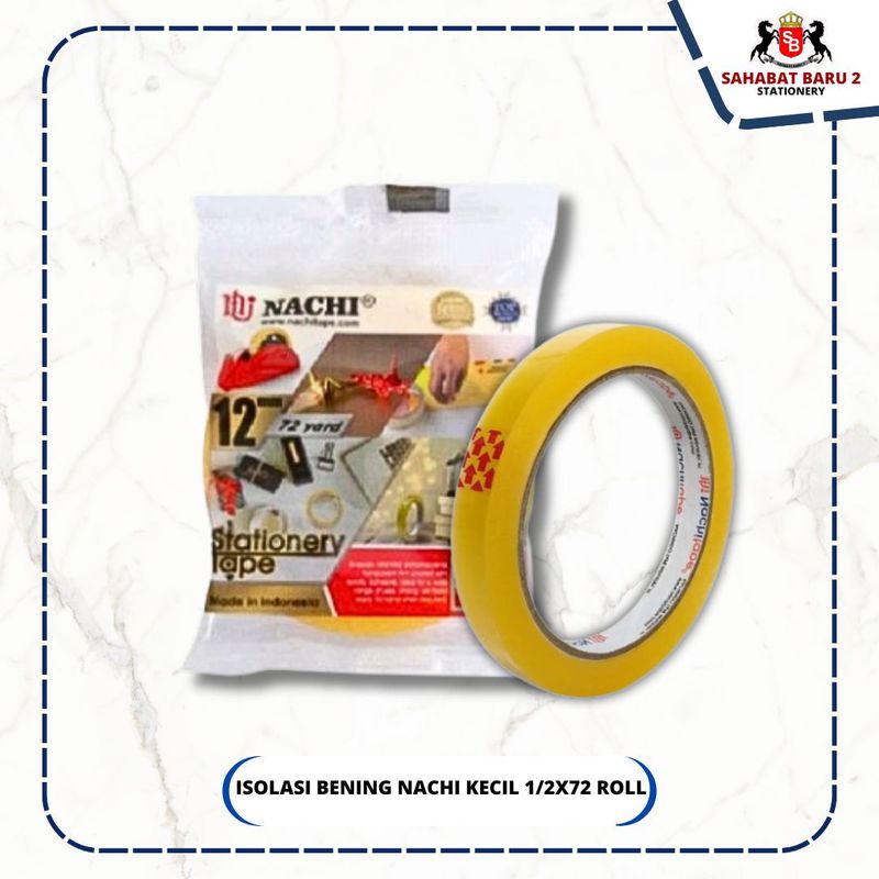 ISOLASI BENING NACHI KECIL 1/2X72 ROLL