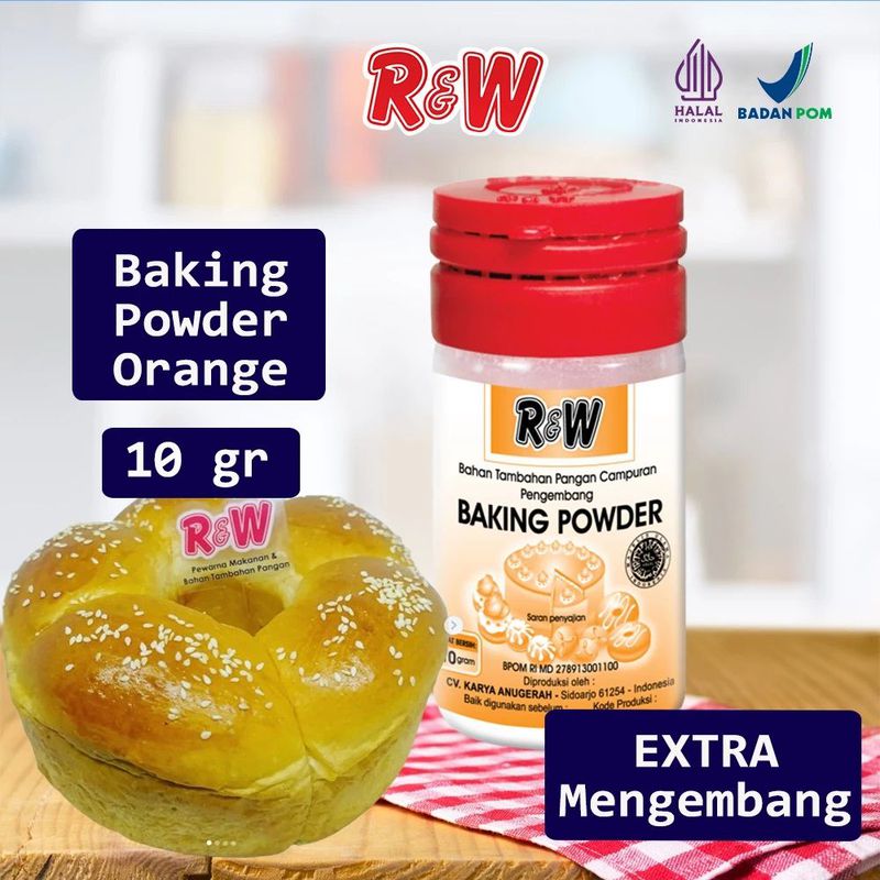 Baking Powder Pengembang Kue Rajawali R&W Kemasan 10 Gram