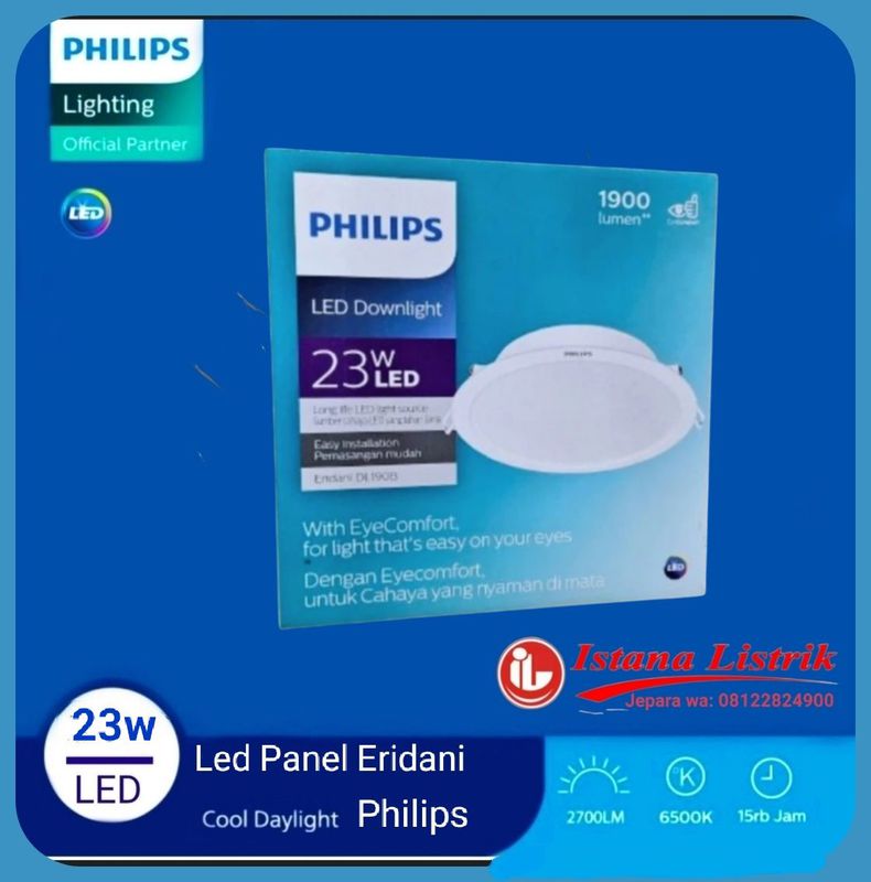 Philips Led Panel Eridani - Ob Bulat 17w Putih