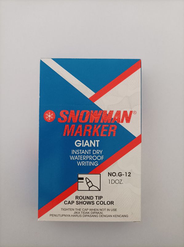 Snowman Marker Permanent G-12