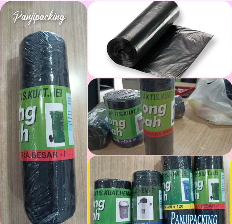Plastik hitam 100 x 120 cm
