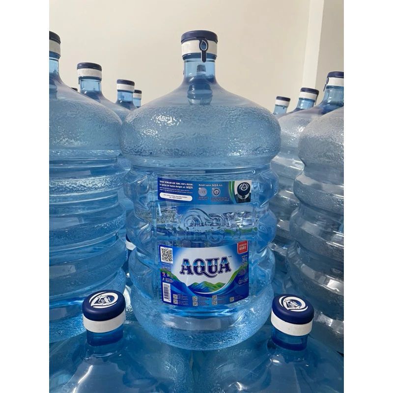 Air Isi Ulang Aqua Galon 19 Liter, (original), Tidak Termasuk Botol