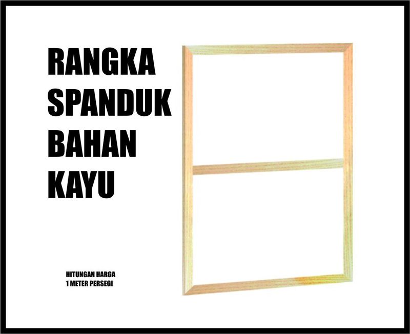 RANGKA SPANDUK BAHAN KAYU
