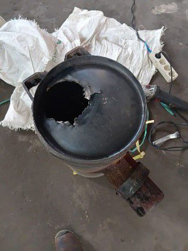 JASA REPAIR MUFFLER DAN PASANG MUFFLER DAN ELBOW GRADER 120H