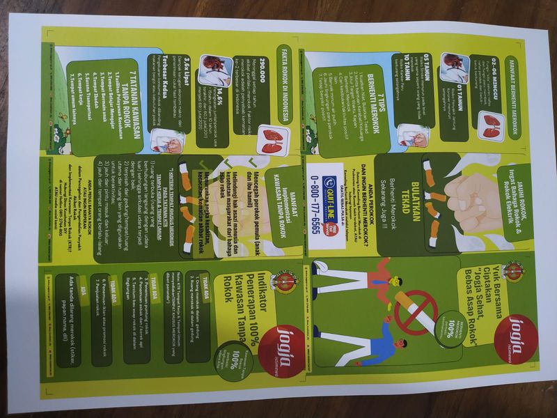 Leaflet Kampanye Anti Rokok