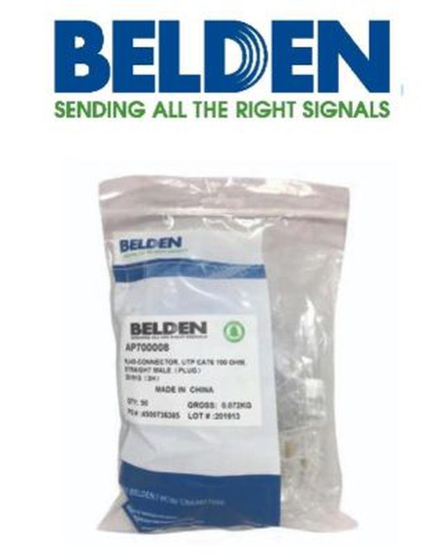 Belden RJ45 Connector Cat.6 (Konektor RJ-45 Cat6 : AP700008) ORIGINAL