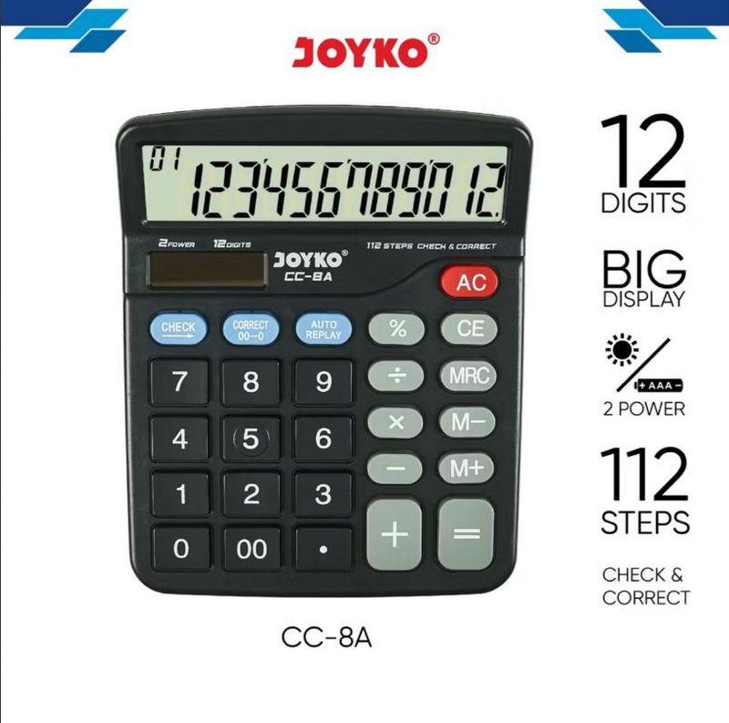 Kalkulator 12 Digit CC-8A Joyko