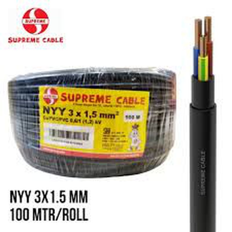 Kabel NYY 3x1.5mm