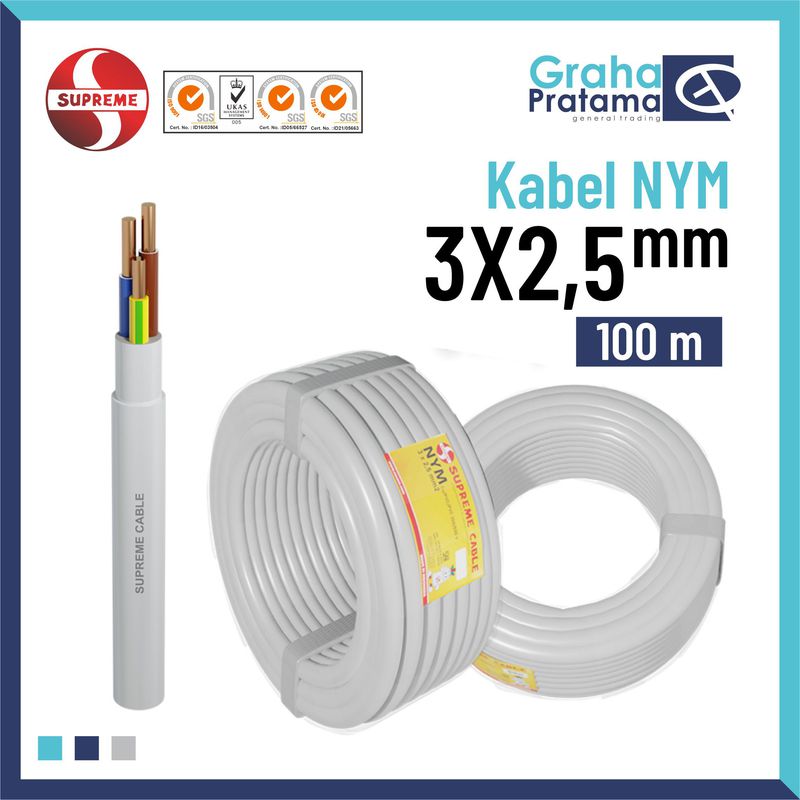 KABEL LISTRIK SUPREME NYM 3x2,5 MM