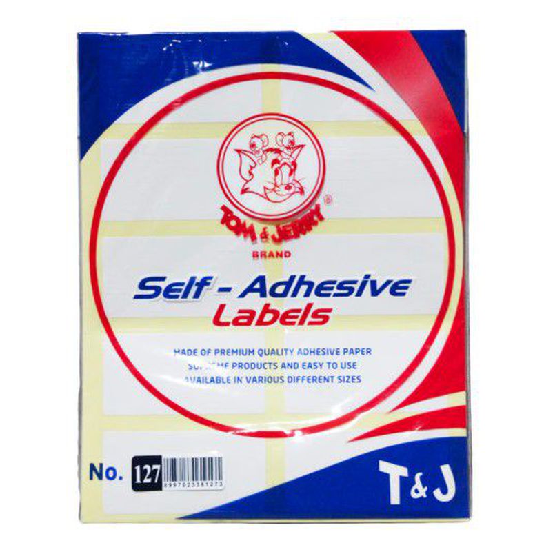 Tom & Jerry Label Stiker No.127 35x70mm