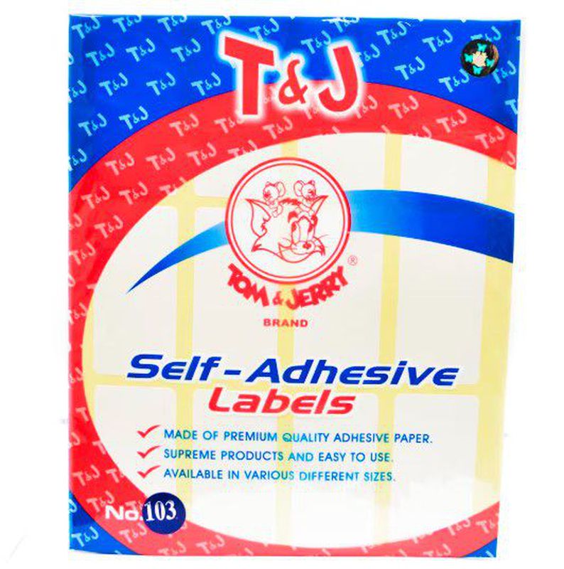 Tom & Jerry Label Stiker No.103 32x64mm 1box