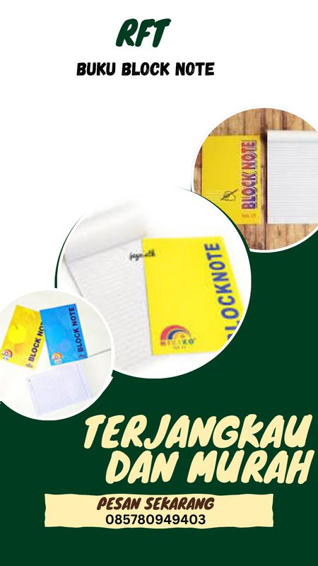 BUKU BLOCK NOTE