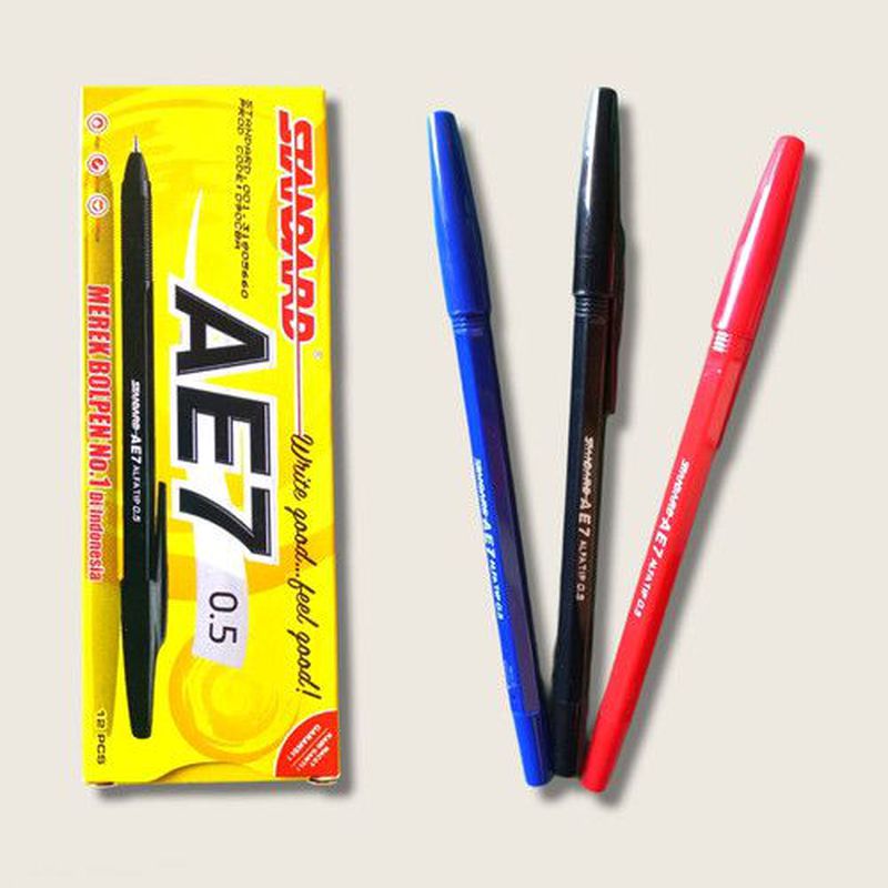 Bolpen - Standard AE7 0.5 - Biru