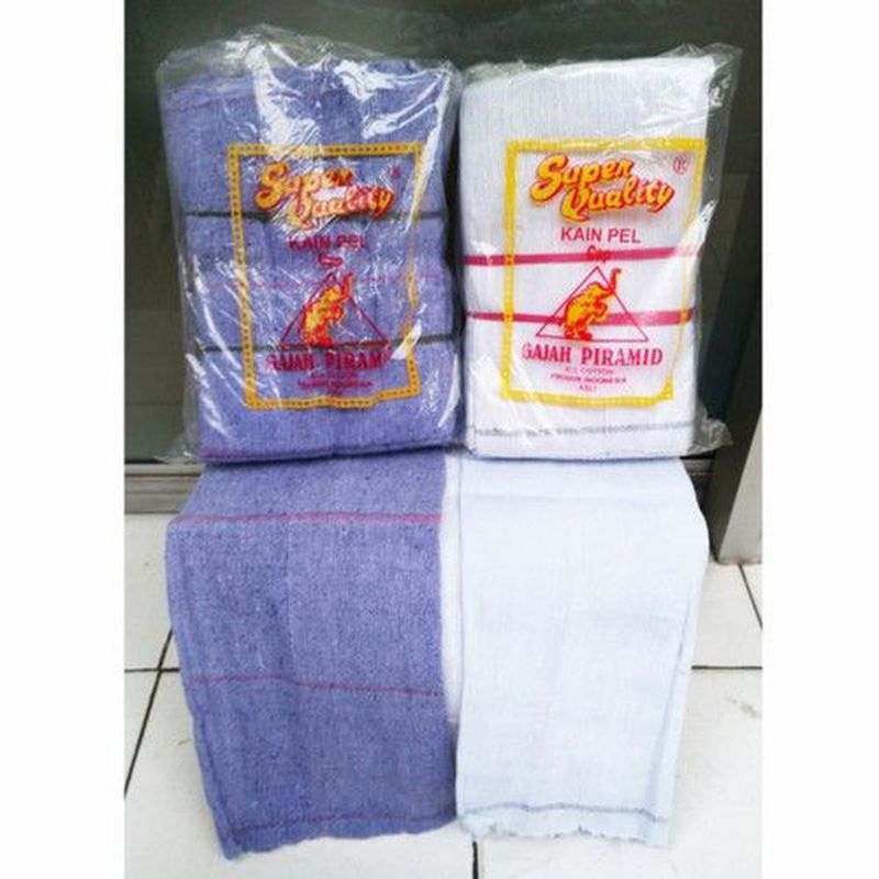 Kain Lap Biru/Putih - Biru