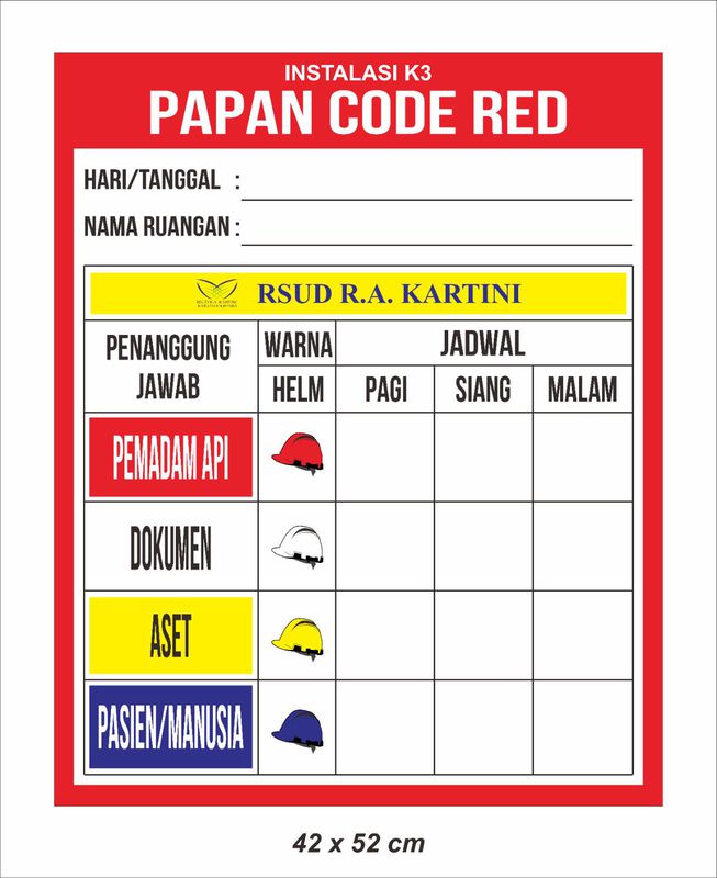 Akrilik Papan Code Red