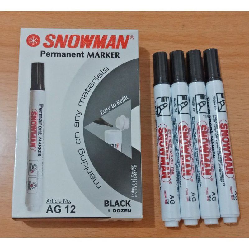SPIDOL SNOWMAN PERMANENT AG-12 – Hitam