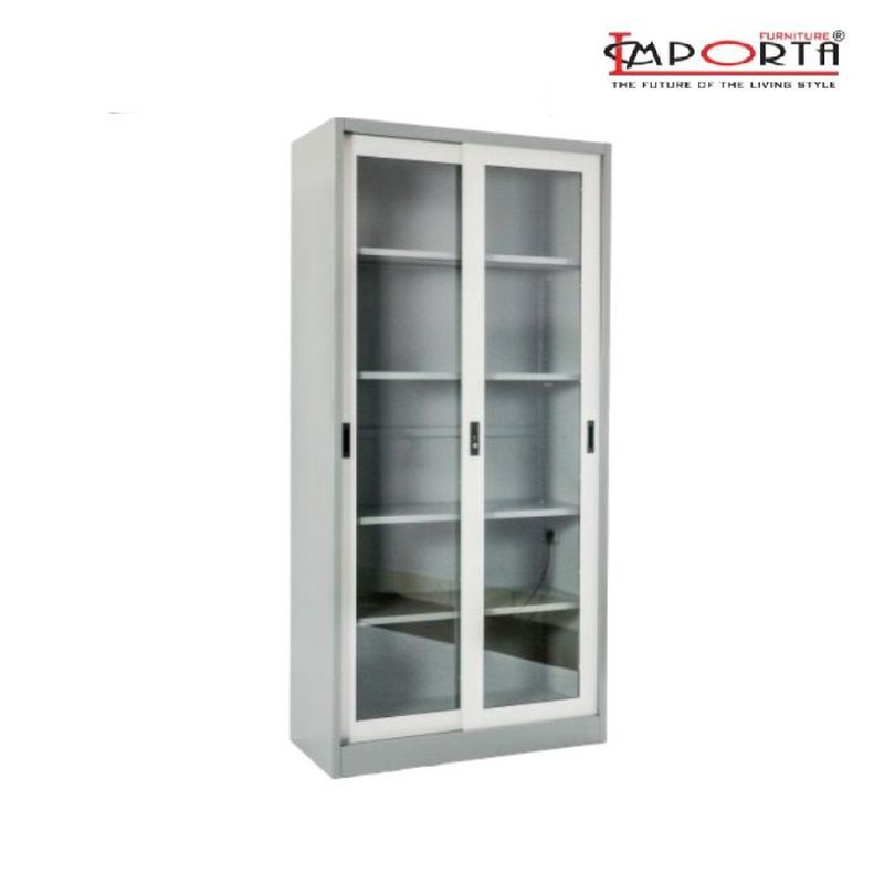 IMPORTA SC-E18 LEMARI BESI PINTU SLIDING KACA