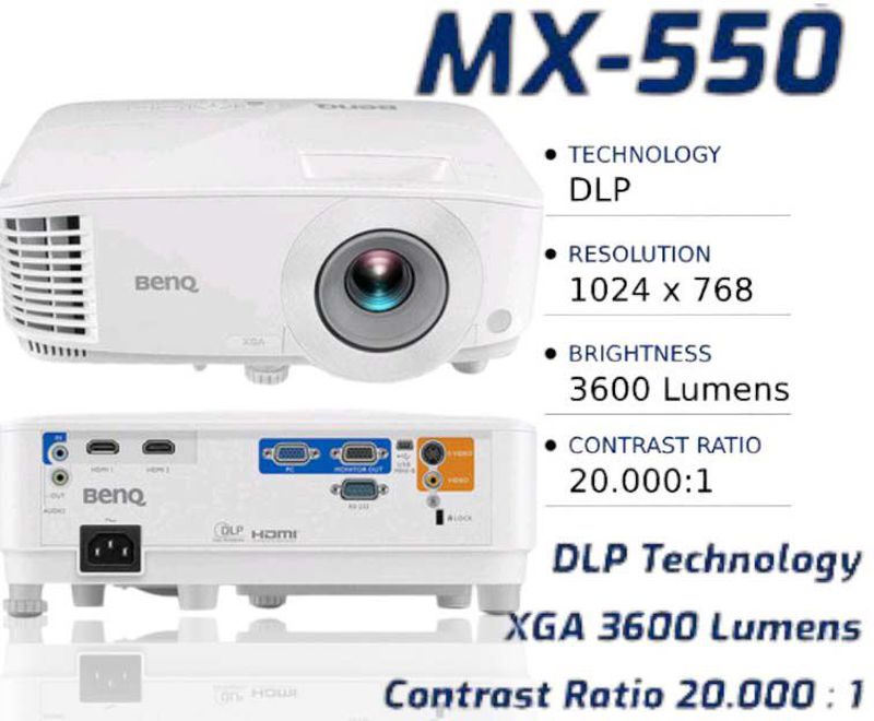 Benq MX550 Projector XGA 3600 ANSI Lumens