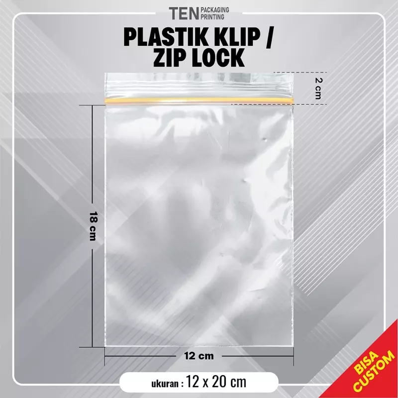 PLASTIK KLIP 12 X 20 CM