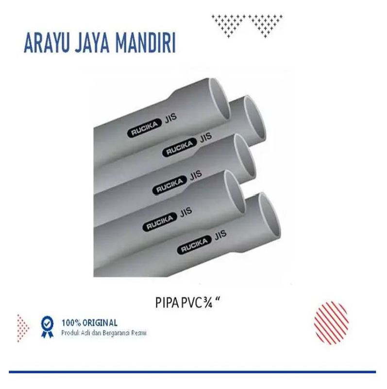PIPA PVC 3/4 INCI