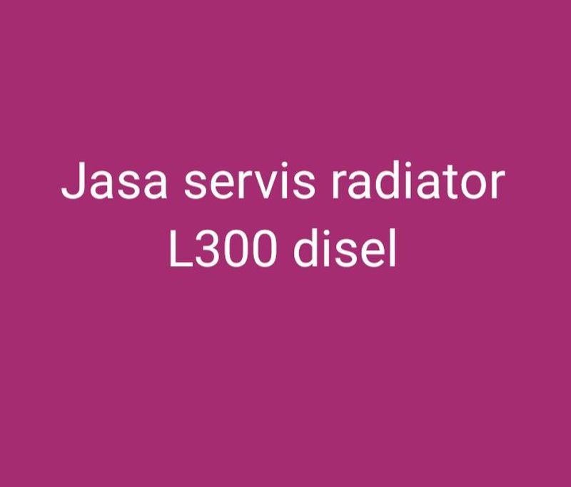 jasa servis radiator L300 disel