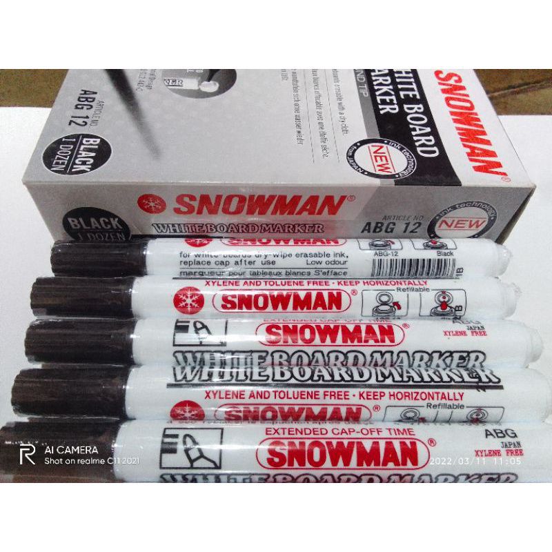 Spidol Snowman Boardmaker Hitam