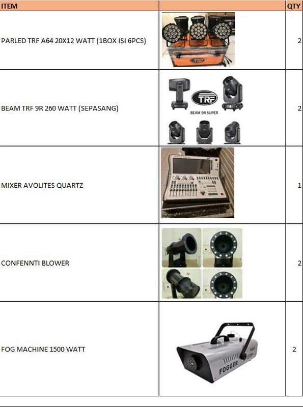 paket lighting panggung
