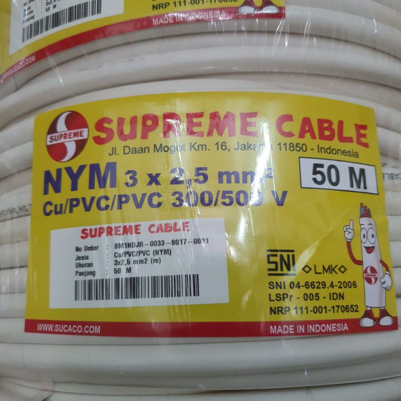 Kabel Listrik NYM 3 x 2,5 mm