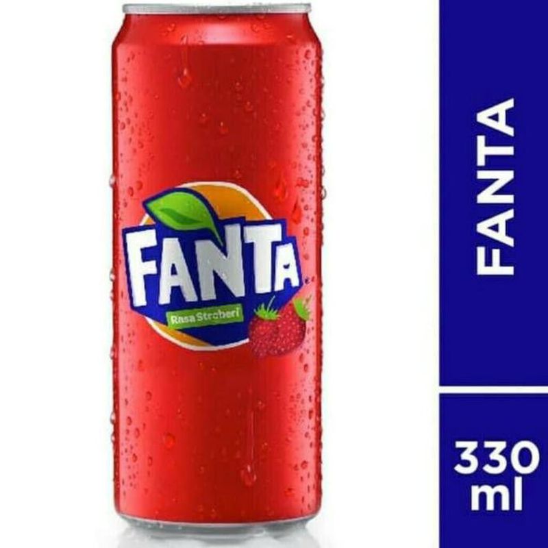 Fanta Kaleng 330 ml Isi 24 Pcs