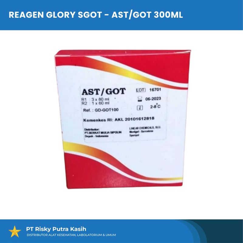 Reagen SGOT - AST/GOT 3x80ml / 1x60ml Glory