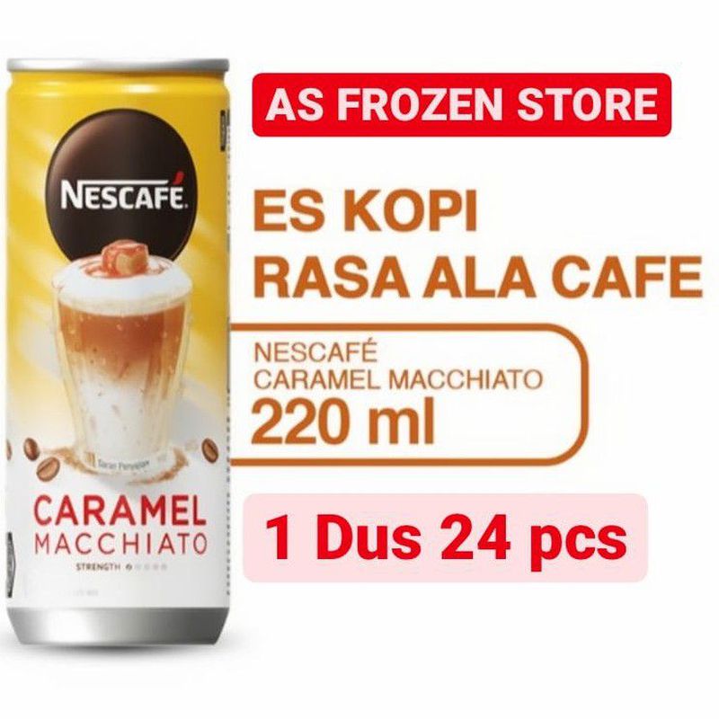 Nescafe Kaleng Caramel Macchiato 220ml / Nescafe can Caramel Macchiato