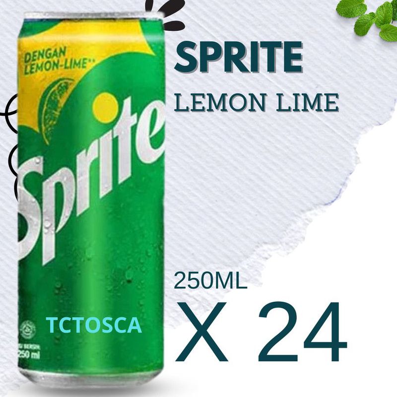 Sprite 330 ml Kemasan Kaleng 1 karton isi 24 Pcs