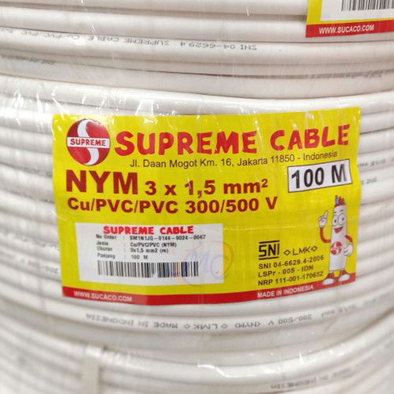 Kabel Listrik NYM 3 X 1,5 mm