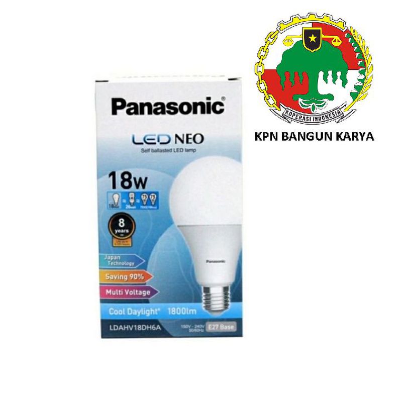 Panasonic Lampu Bohlam LED Neo Bulb 18 Watt Putih