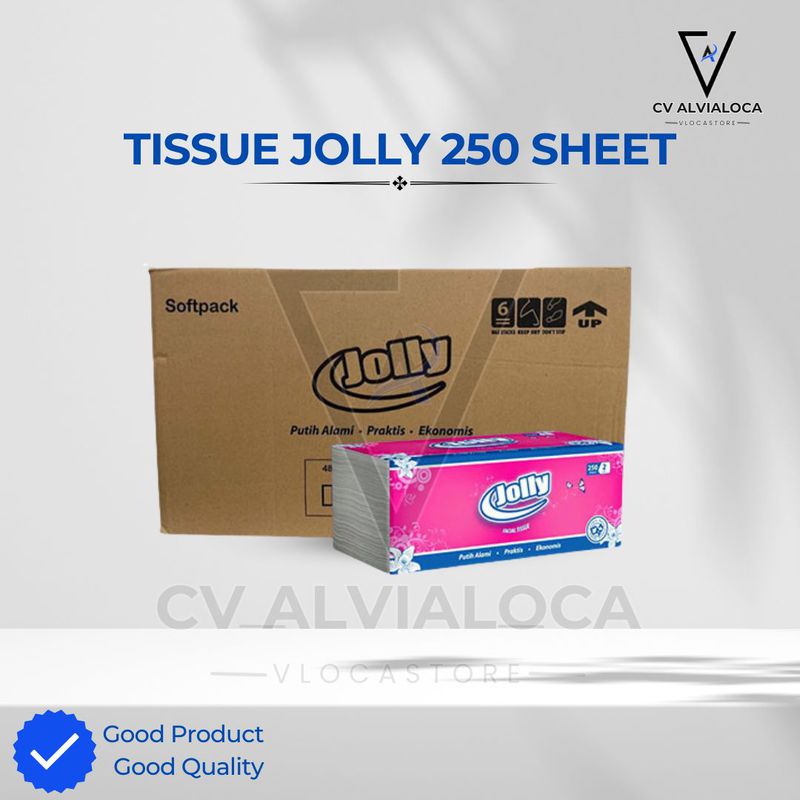 TISSUE JOLLY 250 SHEET 2 PLY - 1 Dus