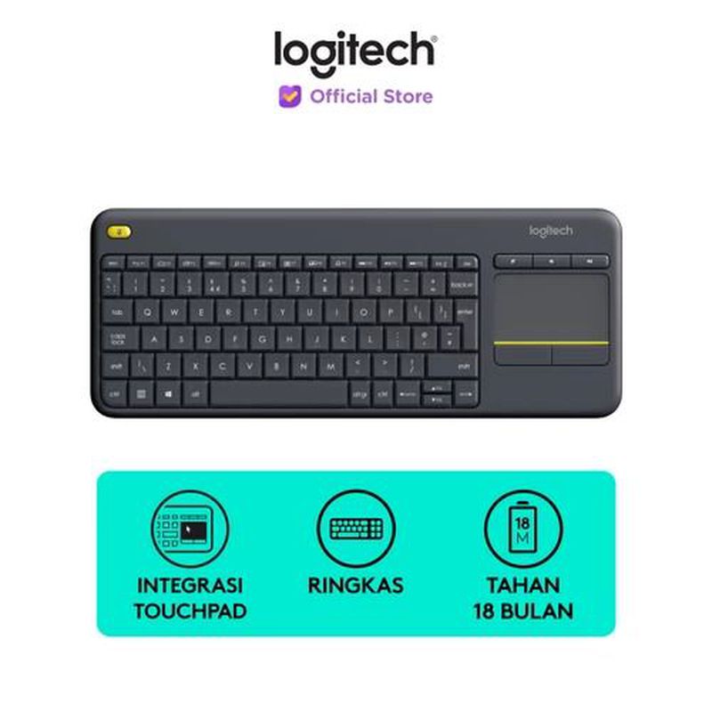 Keyboard Wireless Logitech Touchpad K400