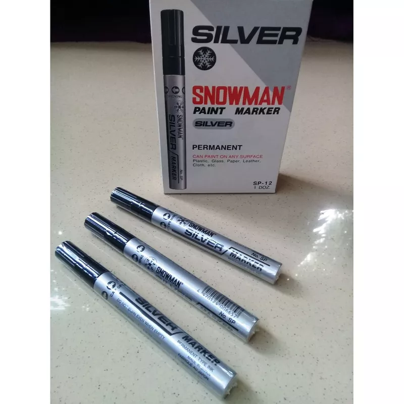 Spidol Snowman Silver