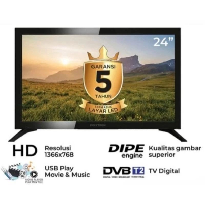 LED POLYTRON 24 INCH 24V1853 DIGITAL TV